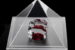Clear acrylic pyramid shape display case - China factory direct sale