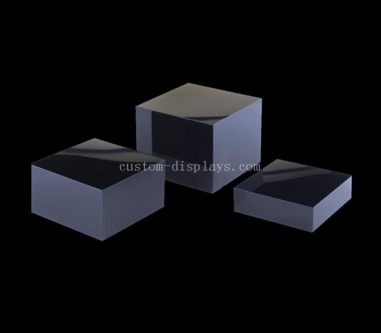 Solid Black Acrylic Blocks: Sleek and Versatile Design Elements